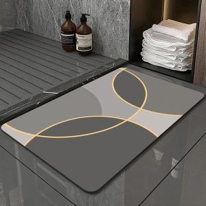 Quality Bathroom Diatomite Foot Mat Anti Slip Soft Absorbent for sale