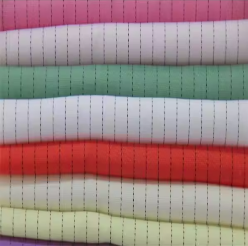Quality Multi-spec ESD antistatic fabrics available in twill, stripe and grid styles. for sale