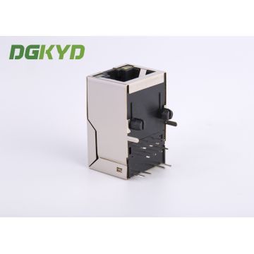 Quality Megabit Ethernet Modular Jack RJ45 With Integrated Transformer, Length 25.4mm for sale