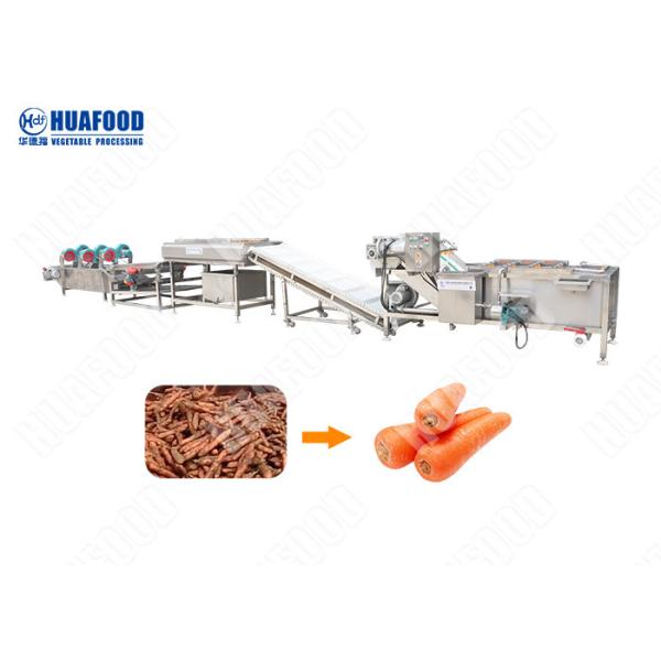 Quality Fresh Corn Industrial Vegetable Washing Machine 500 - 2000kgh Capacity Carrot for sale