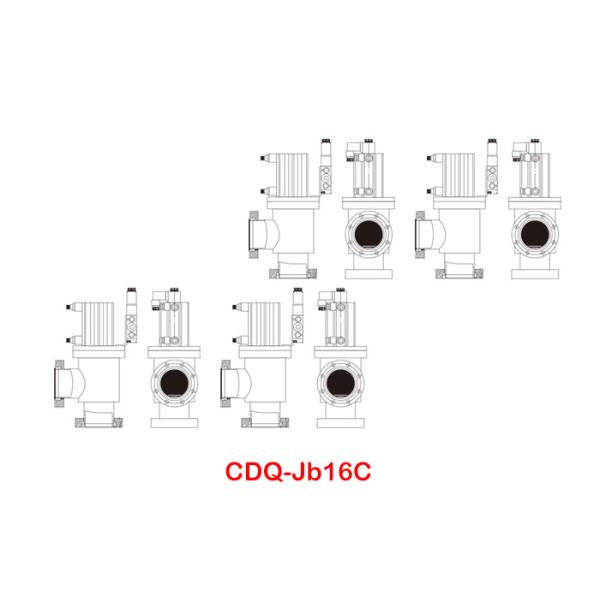Quality Reliable Seal Vacuum Angle Valve Pneumatic  Drive / Smc Vacuum Valve Small Leakage for sale
