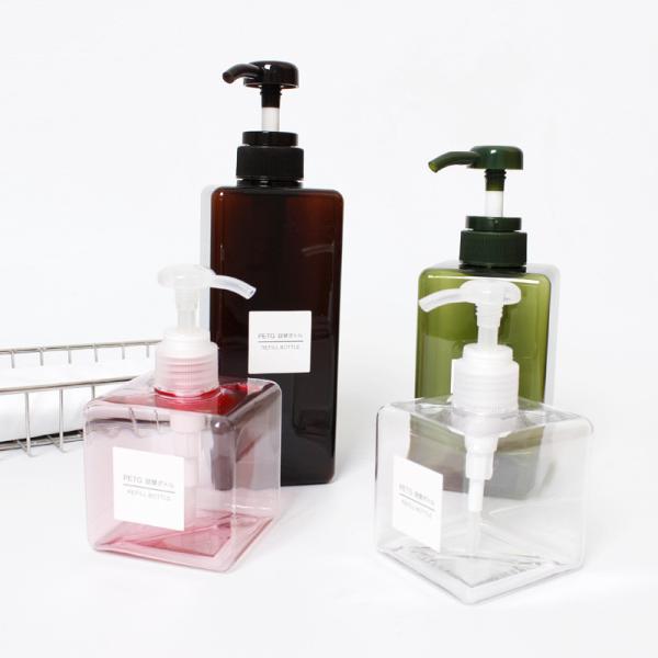 Quality 450ml PETG Square Soap Dispenser 650ML 250ml Foam Pump Plastic Bottles for sale