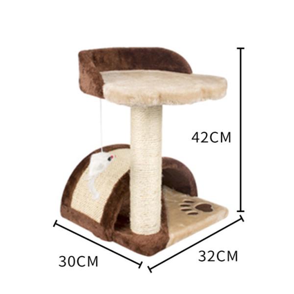 Quality ODM Bite Resistant 42cm Sisal Scratching Post for sale