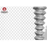 Quality Poultry Farm 9 Gauge Chain Link Fence 100x100mm Diamond Mesh Fence for sale