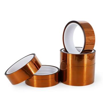Quality 25um Amber Insulation Polyimide Film Adhesive Tape for sale