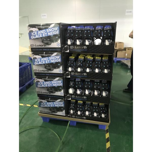 Quality Costco Cardboard PDQ Trays Cardboard Display Box For Selling Ice-grid Stack-up for sale