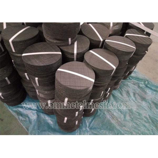 Quality 12x64 Extruder Screen Mesh Round Shape For Polymer Filters Processing for sale