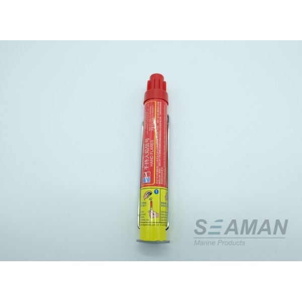 Red Inflatable Life Raft Marine Pyrotechnic Hand Flare Ship Wheel Mark ...
