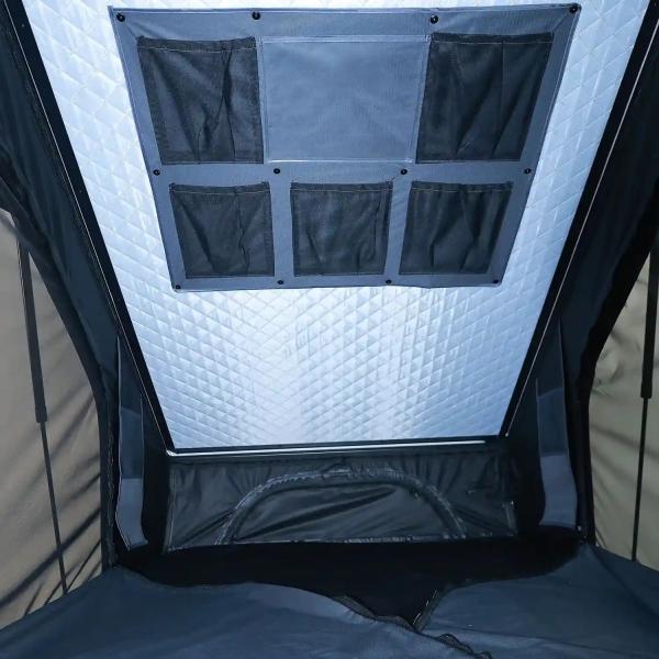 Quality X Bracket Outside Camping Aluminum Shell Roof Top Tent for sale