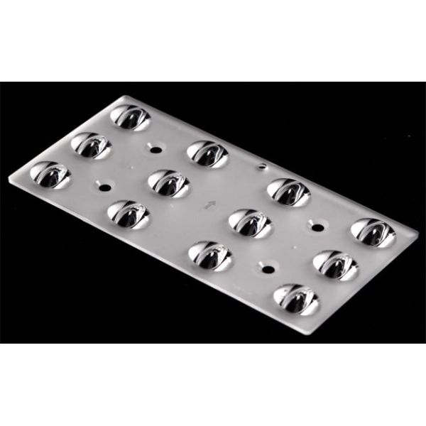 Quality 12×4 3030LEDs T2M Degree Available LED Street Light Lens 165×83MM Eco-Friendly Material for sale