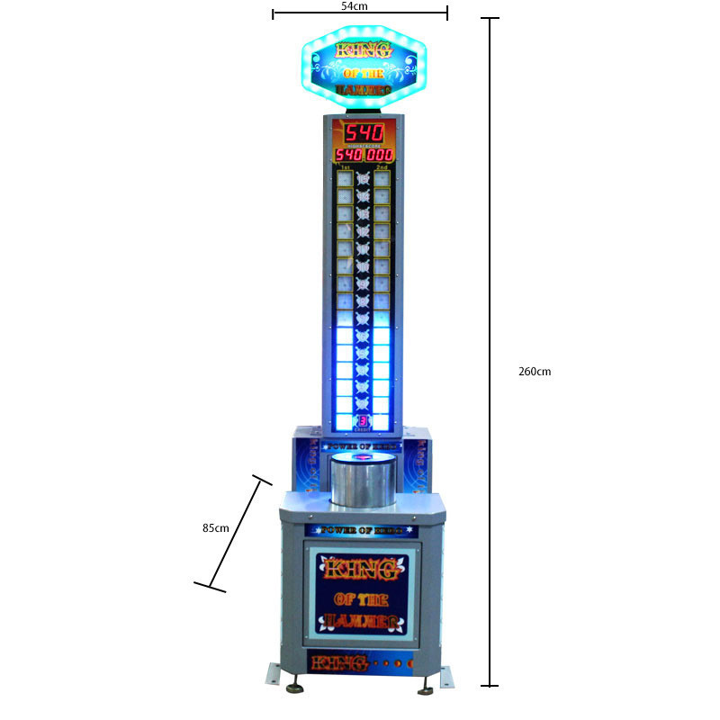 Quality Coin Operated Amusement High Striker Arcade Hammer Machine UK Plug for sale