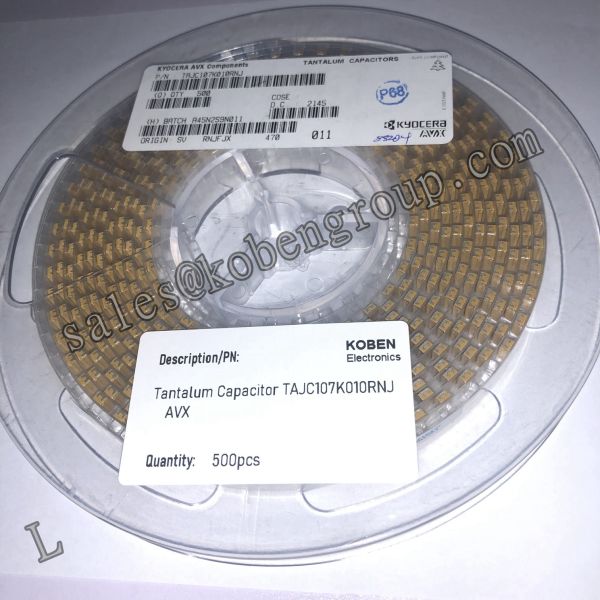 Quality TAJC107K010RNJ Tantalum Capacitor C Case 100uF 10V for sale