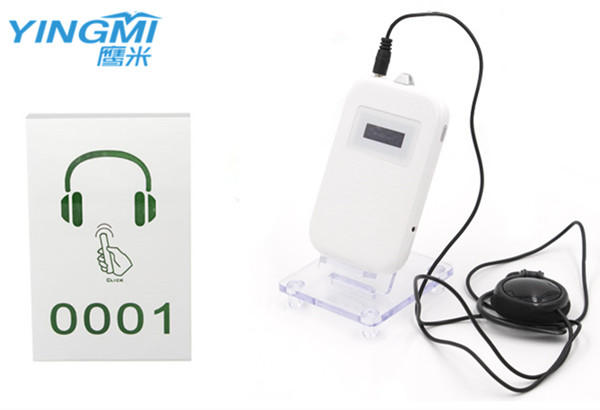 Quality Museum Visiting Wireless Tour Guide System Ear - Hanging Receiver RFID for sale