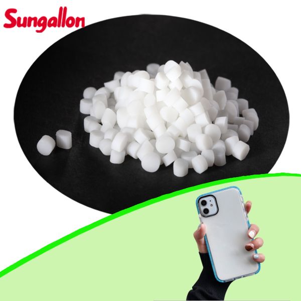 Quality White Opaque 40A~90A Thermoplastic Vulcanizates Elastomer Materials TPR Plastic Material  for Phone Case for sale