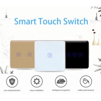 Quality WiFi 240V 2 Gang Tuya Smart Switch With Google Alexa Voice Control for sale