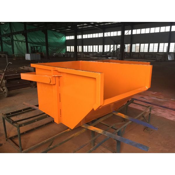 Quality ODM Orange 4 Yard Skip Crane Boat Skip For Construction Garbage for sale
