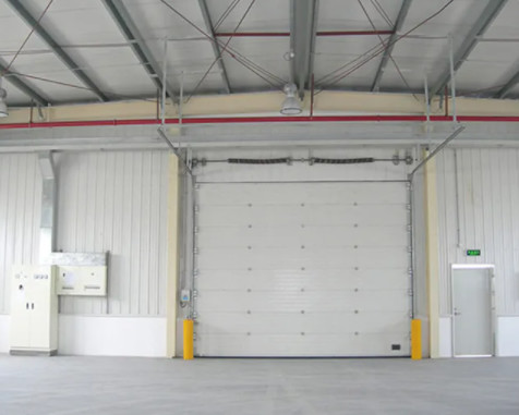 Quality Customized Industrial Aluminum Sectional Door 40mm Thickness Anti Breaking for sale