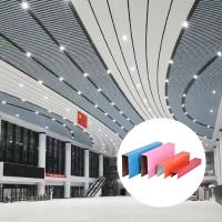 Quality 0.5mm-1.5mm Aluminium Baffle Ceiling Sound Absorbing For America Shopping Mall for sale