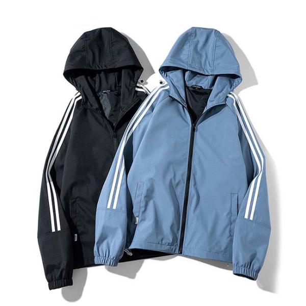 Quality OEM ODM Solid Color Casual Stand Collar Jacket Men'S Coats & Jackets With Hood for sale