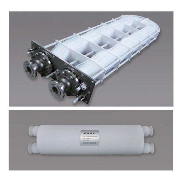 Quality 1.4Mpa PTFE Heat Exchanger Ultra Pure Single PPT Highly Corrosive Fluid Heat Exchanger for sale