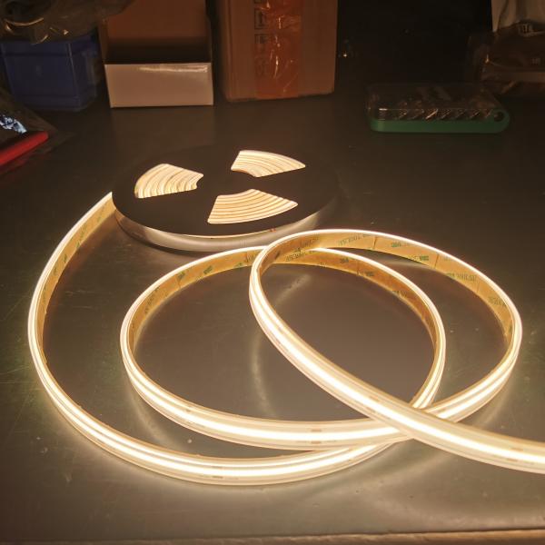 Quality Dimmable 10mm led strips lighting flex 24v dim cob led strip ribbon lights 480 for sale