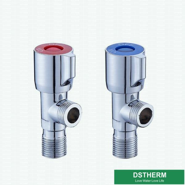 Quality 1/2-Inch Chromed Wall Mounted Toilet Water Stop 90 Degree Round Handle Quick for sale
