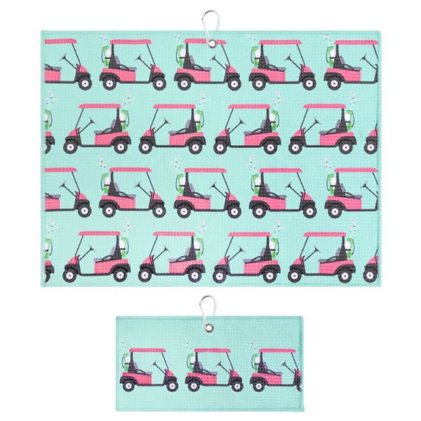 Quality Sublimation Cooling Microfiber Golf Towel Custom Logo Printed for sale