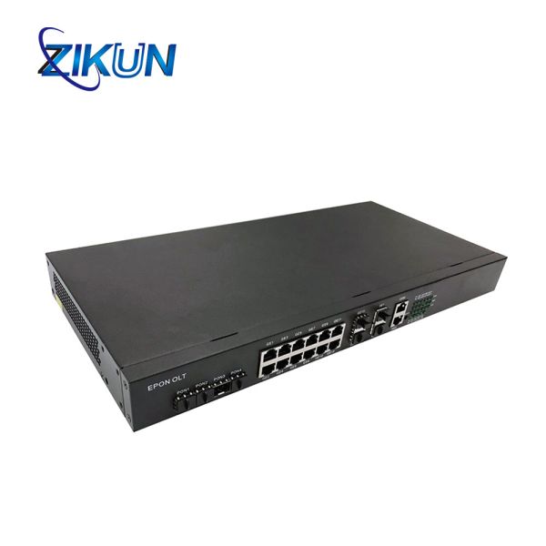 Quality FTTx Optical Fiber GPON OLT Network Device 4 PORT 10G 4 SFP Slots for sale