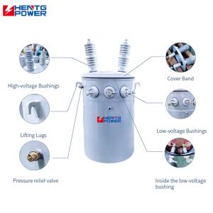 Quality Pole Mounted Step Up Variable Voltage Transformer Single Phase ANSI IEEE DOE for sale