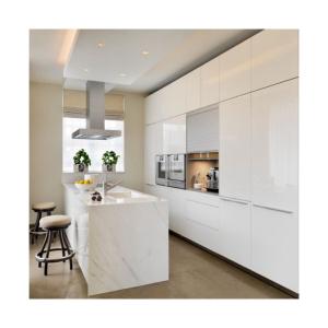 Quality Melamine Board Luxury Kitchen Cabinet with Modern Style Design and Lacquer Door for sale