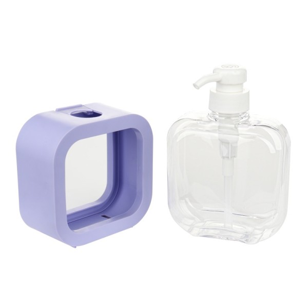 Quality 500ml PET Lotion Bottle Double Layer Press Type Bottle Purple for sale
