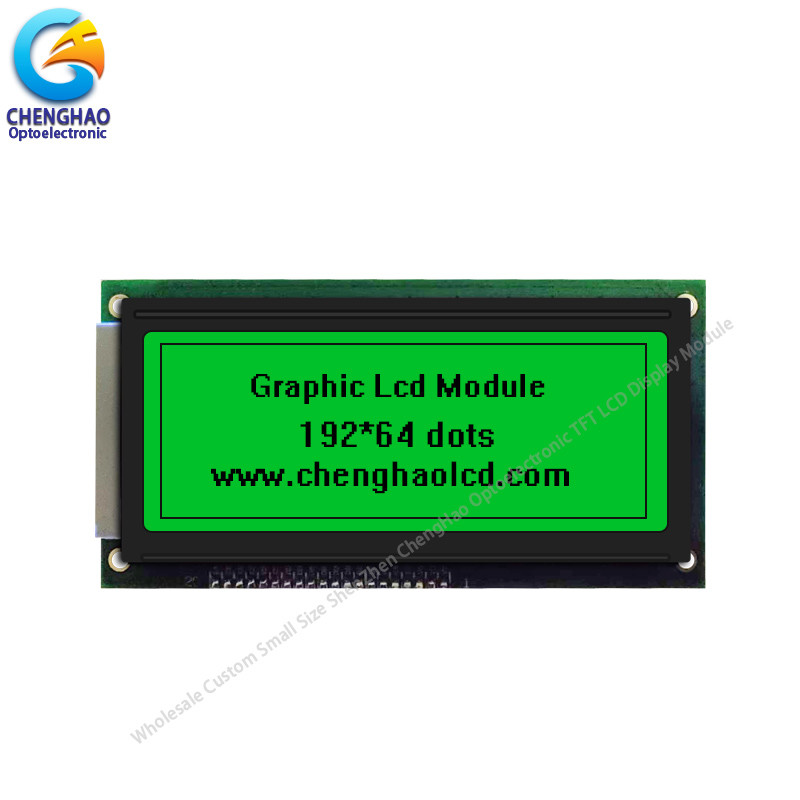 Quality 192x64 Dot Matrix Graphic LCD Displays Blue Backlight 3.3v / 5.0v Monochrome LCD for sale
