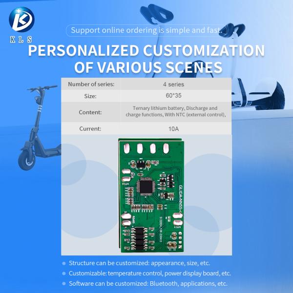 Quality 4S 10A Lithium Battery Protection Board with Bluetooth and Temp Sensor for sale