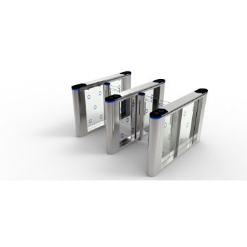 Quality 600mm Pass Width Swing Barrier Turnstile Gate Automatic Swipe Card Access for sale