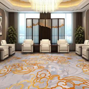 Quality Fireproof Banquet Room Hotel Carpet with Medium Pile Height and 3D Printed for sale