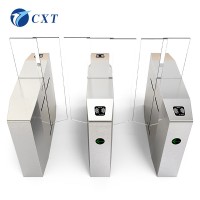 Quality Community Glass Swing Turnstile High Speed Customizable Strong Self Protection for sale