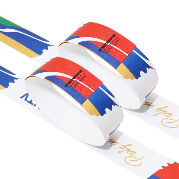 Quality Disposable Tyvek Paper Wristbands For Events Personalized Bracelets for sale