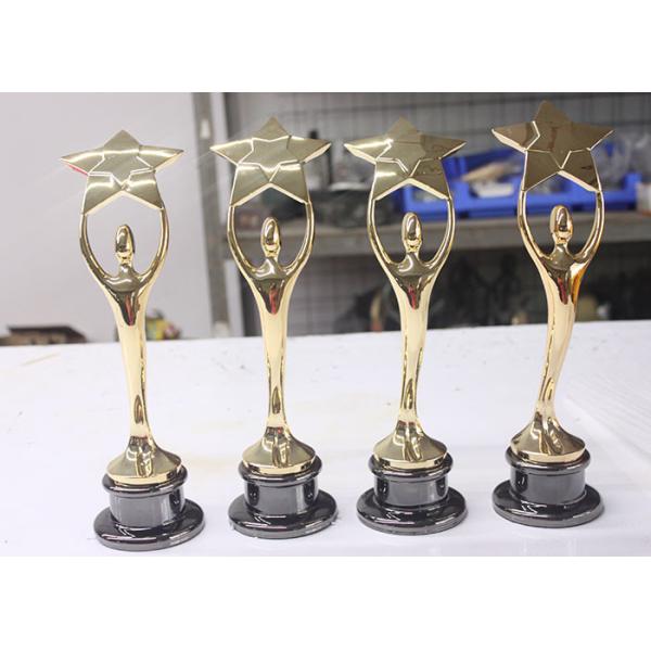 Quality Custom Trophy Awards Shiny Gold / Bronze / Silver Plated Type Optional for sale