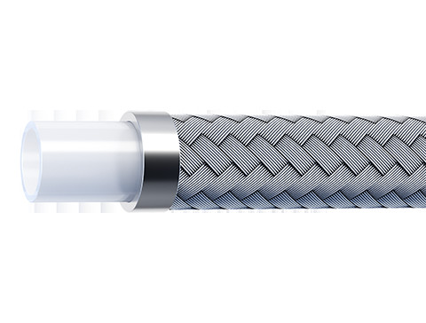 Quality 90g/M High Pressure PTFE Hose , PTFE Stainless Steel Braided Hose 4000psi for sale
