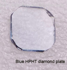 Quality Light or Heavy HPHT Boron Doped Diamond Single Crystal Diamond Plate for for sale