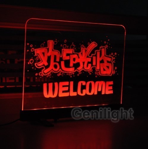 Quality Powerful Hanging Chalk Board with 46 Flash Modes and Tempered Glass CE for sale