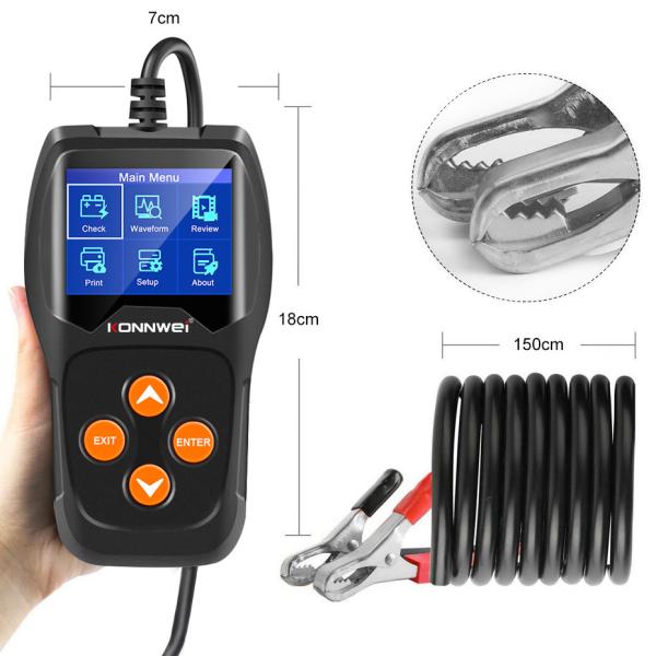 Quality Volt Battery Load Tester Vehicle Tools 2.4 Inch Color Screen KW600 12 CE for sale