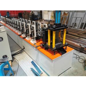 Quality 0.4mm Galvanized Steel Roll Forming Machine J U L Channel Trim Tile Edge 5.5KW for sale