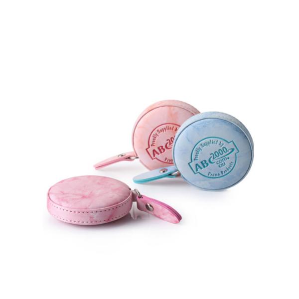 Quality Marble Texture Retractable Tape Measure Body Debossing PU Leather for sale