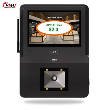 Quality Supermarket Shop Information Terminal with Android POS and Built-in Barcode for sale