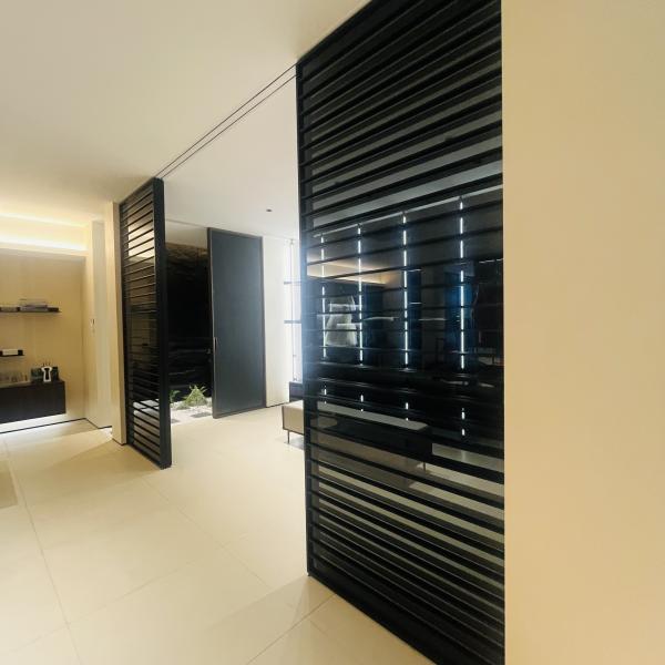 Quality Cloakroom Wardrobe Glass 3mm-12mm Thickness Black Wardrobe Closet for sale