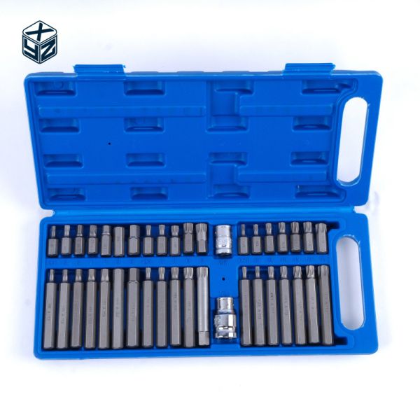 Quality 40pcs Plastic Box Precision Machining Bits Set CRV Material for Industrial Hand Tools for sale