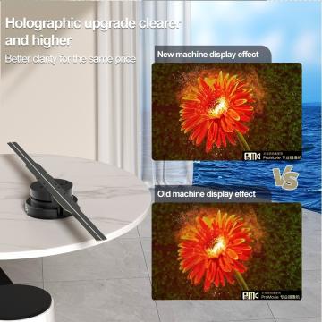 Quality Indoor 3D Advertising Holographic Led Fan 45 cm Led Light Display with Cloud for sale