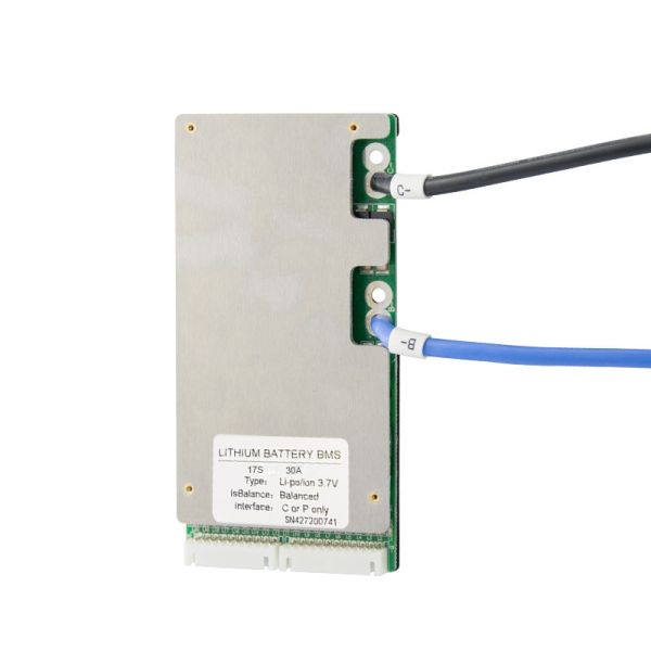 Quality 30A Li Ion BMS 17S 60V PCB with Temperature Control NTC CE FCC certificate for sale