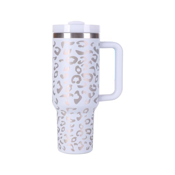 Quality Eco Friendly 40 Oz Stainless Steel Tumbler With Handle Insulated Simple Modern for sale